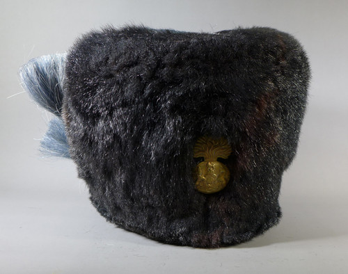 Original Scottish Fusiliers Bearskin Busby Dated 1909 | Antiqueguys