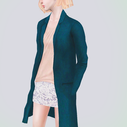 Modern Tailored Coat for female | sims3