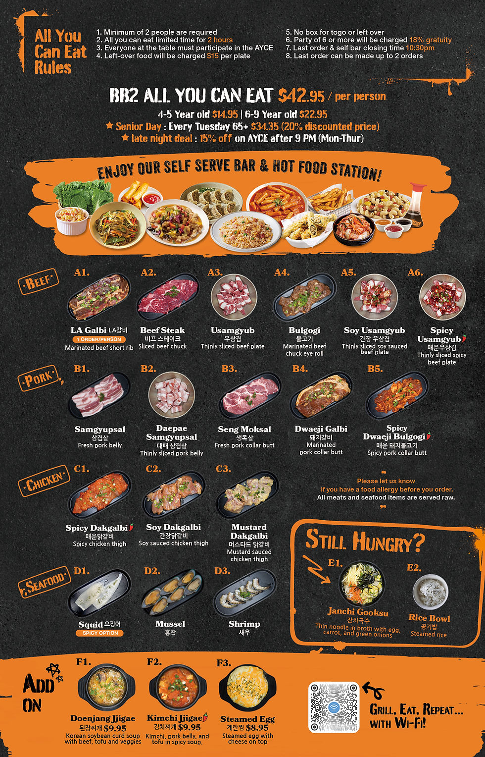 Menus (New) | BB2 Korean BBQ