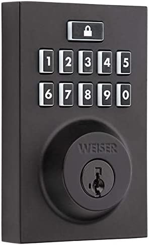 Weiser Smartcode 10 Matte Black Door Lock | CanadianSmartSystems