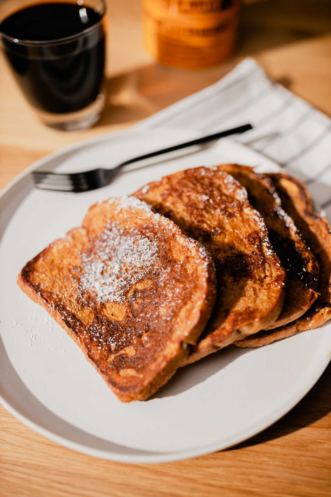 10-Minute Vietnamese Coffee French Toast (Vegan, Dairy-Free, Egg-Free)