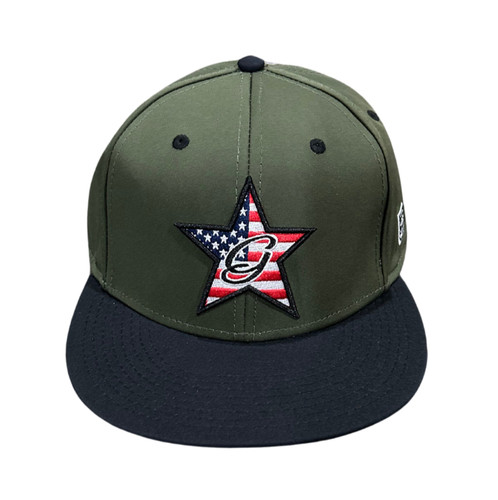 GRIT USA STAR OLIVE - FITTED | Grit Baseball