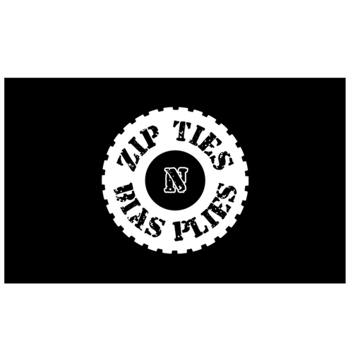 Zip Ties N Bias Plies Flag - Logo | ZipTiesNBiasPlies