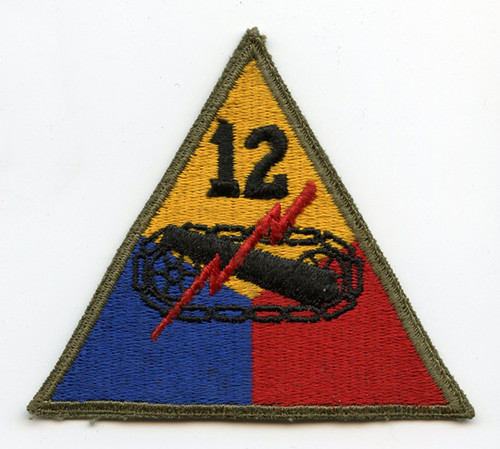 12th Armored Division Patch | 12th ArmoredDivision
