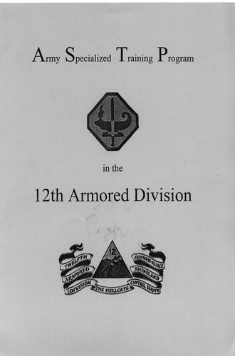 ASTP in the 12th Armored Division | 12th ArmoredDivision