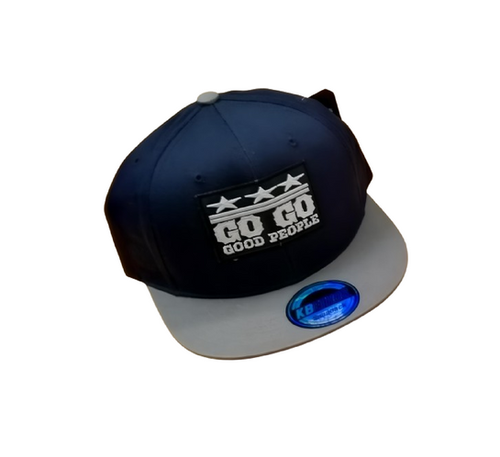 Go Go Blue hat Gray visor | GP The Statement