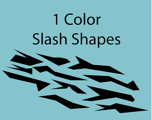 Urban Camo Slash Shapes - 1 Color | Laporte Graphics
