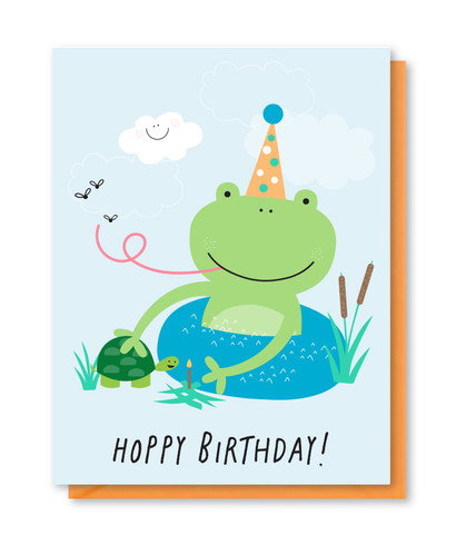 BDAY034 - hoppy frog | doodlebird2
