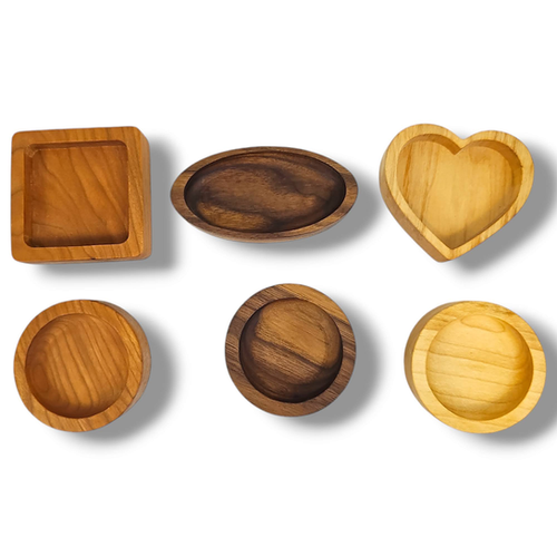 Small Wood Trinket Jewelry Dish (Walnut, Cherry or Maple) | MZ Fine Designs