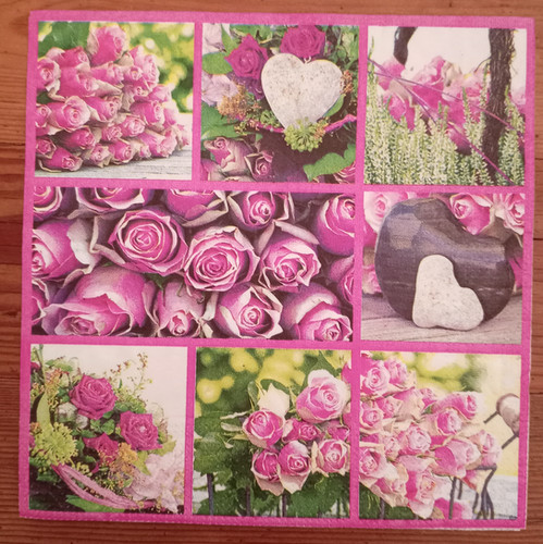 Checked Roses Serviettes | My Creative LifeStyle