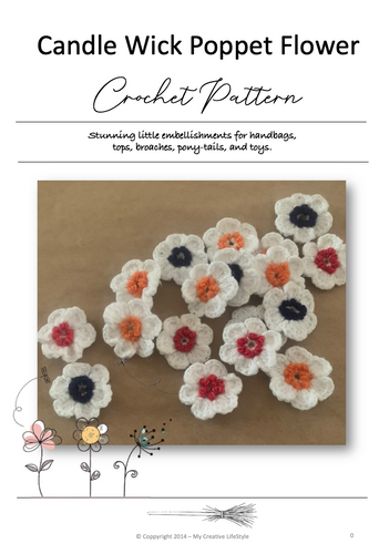 Poppet Wicker Flower Crochet Pattern | Creative LifeStyle