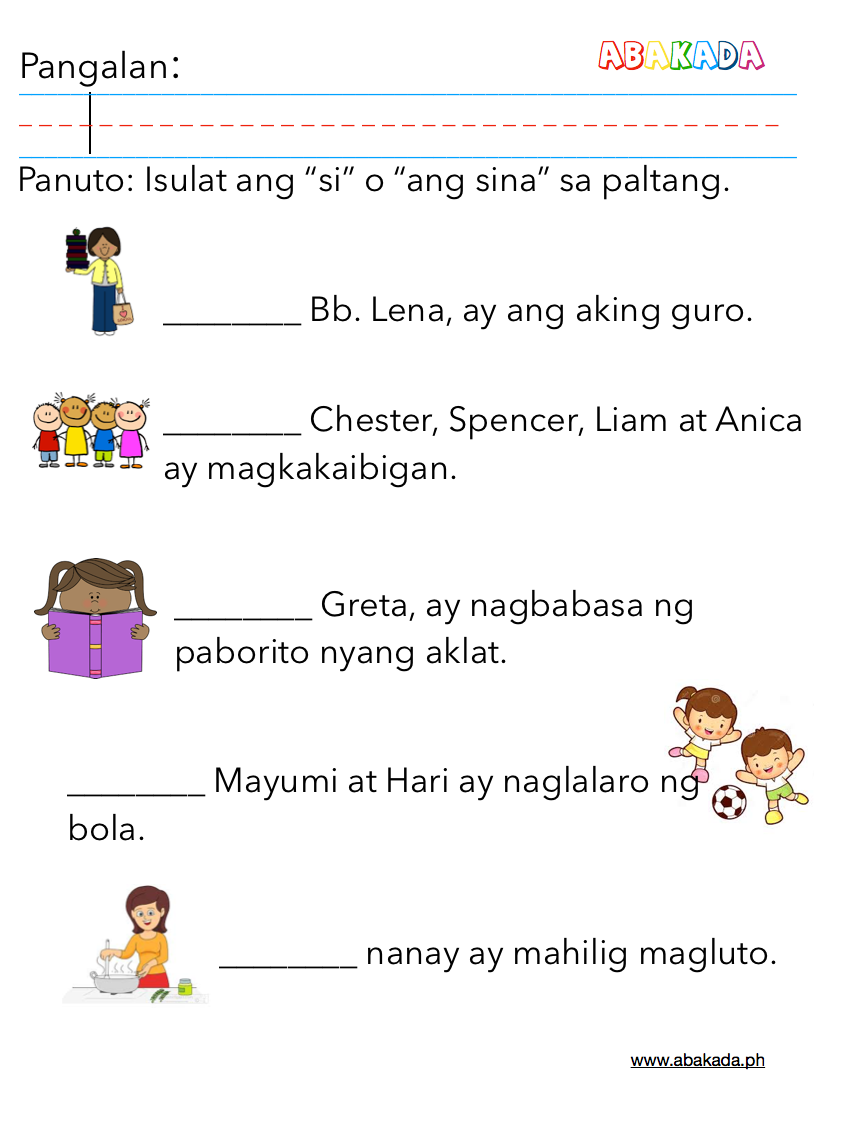 Pantukoy Worksheets|Free Filipino and English worksheets |abakada.ph