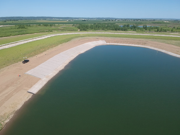 US Army Corps used Flexamat to armor levee