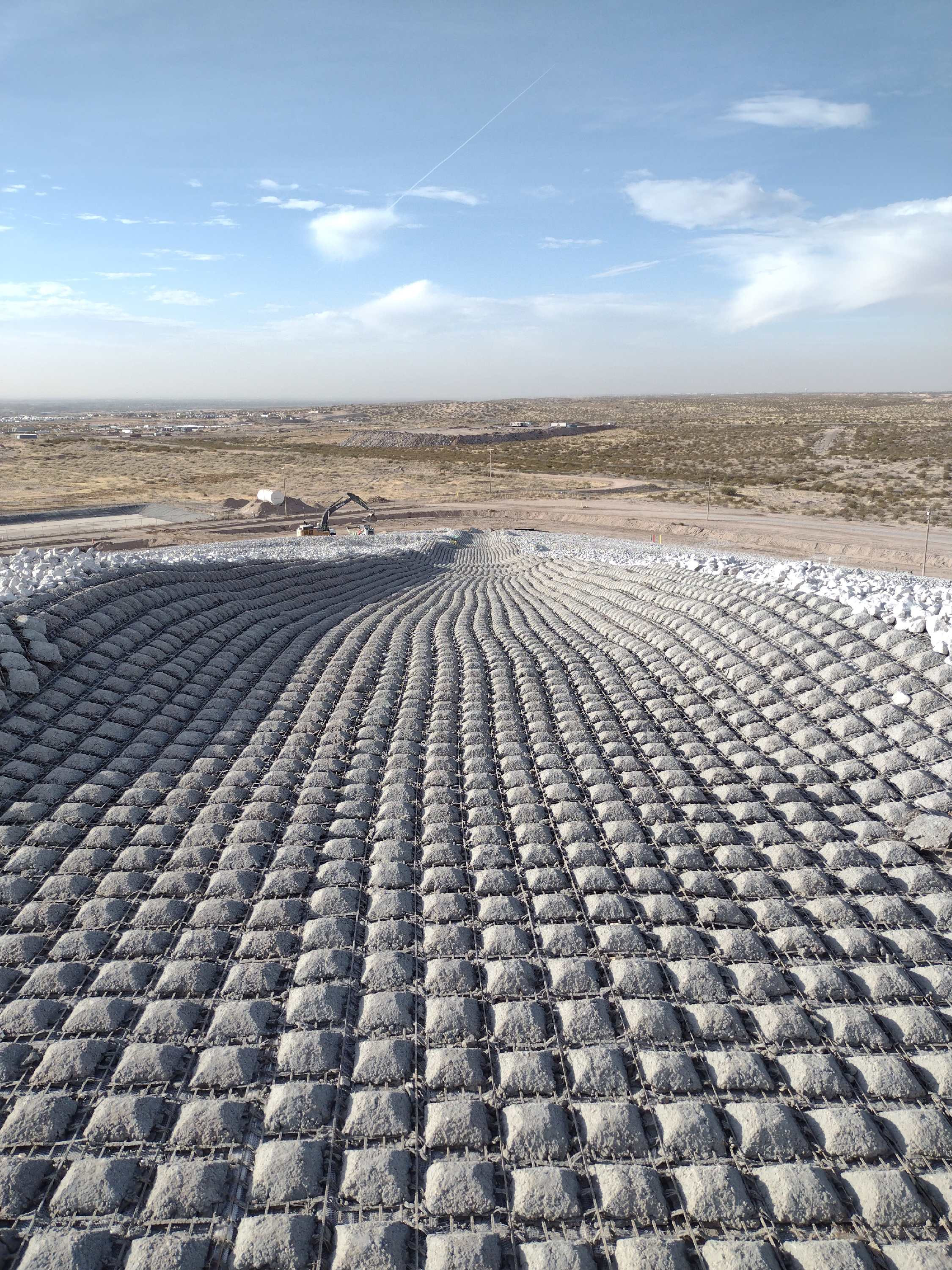 Landfill Channel Armoring - Flexamat Erosion Control