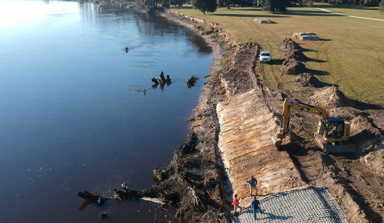 Riverbank erosion control
