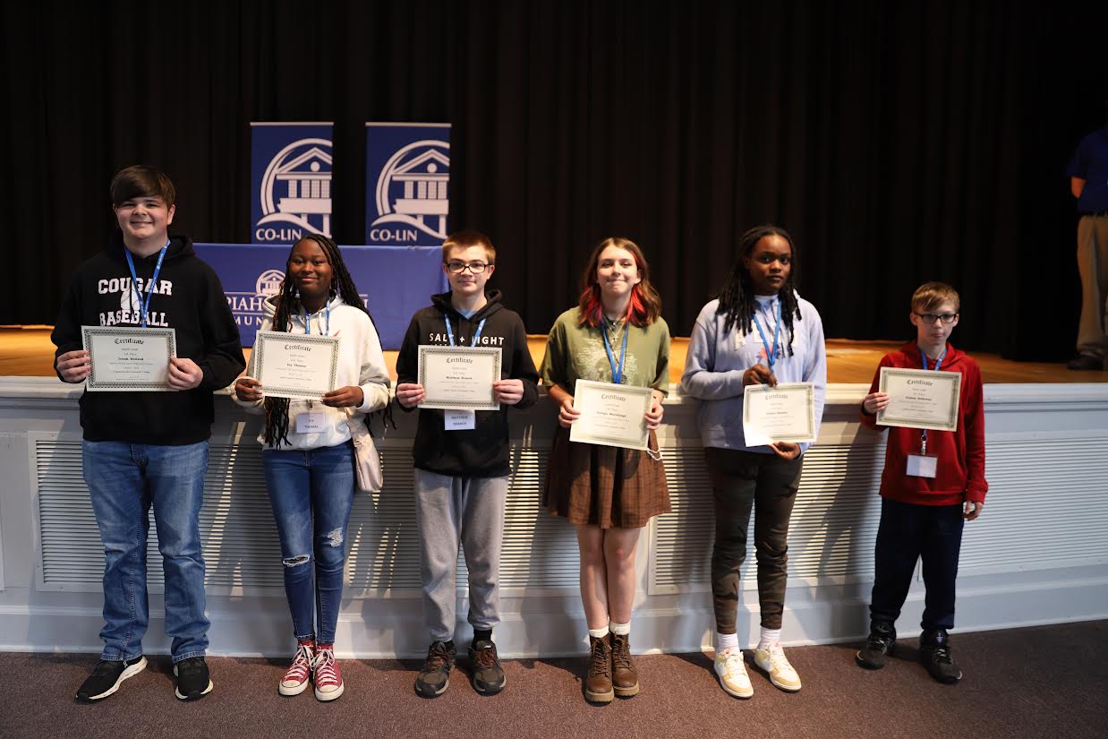 Junior High Math Competition winners