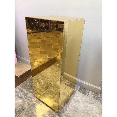 Column Mirror Acrylic Gold 30 x 12 | Rent4Parties