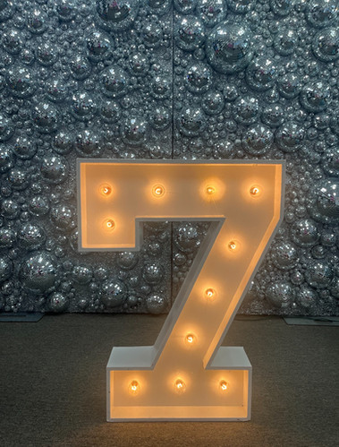 Marquee "7" 3ft Number | Rent4Parties