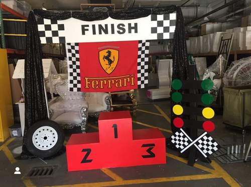 Race Car Table Stand | Rent4Parties