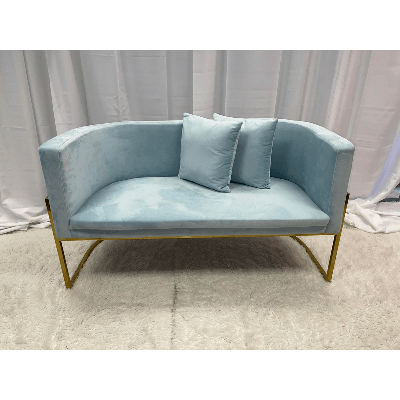 Modern Velvet Lounge Baby Blue | Rent4Parties