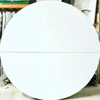 Round Wall Acrylic White 8ft x 8ft | Rent4Parties