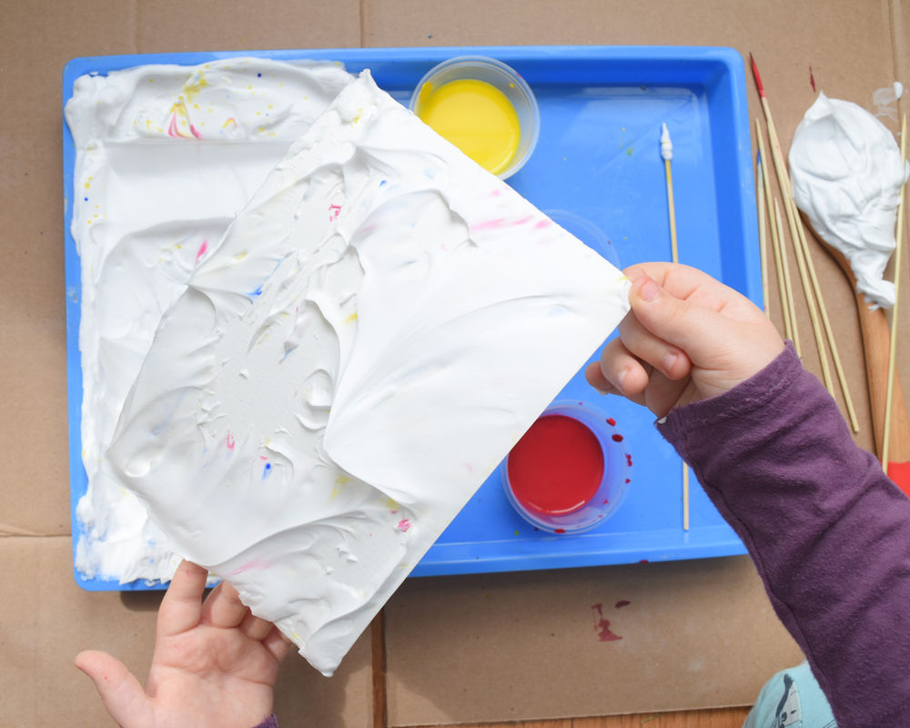 Learn a simple way to marble paper at home!