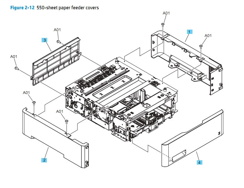 Parts Diagrams HP M452 M377 M477 Laser Printers