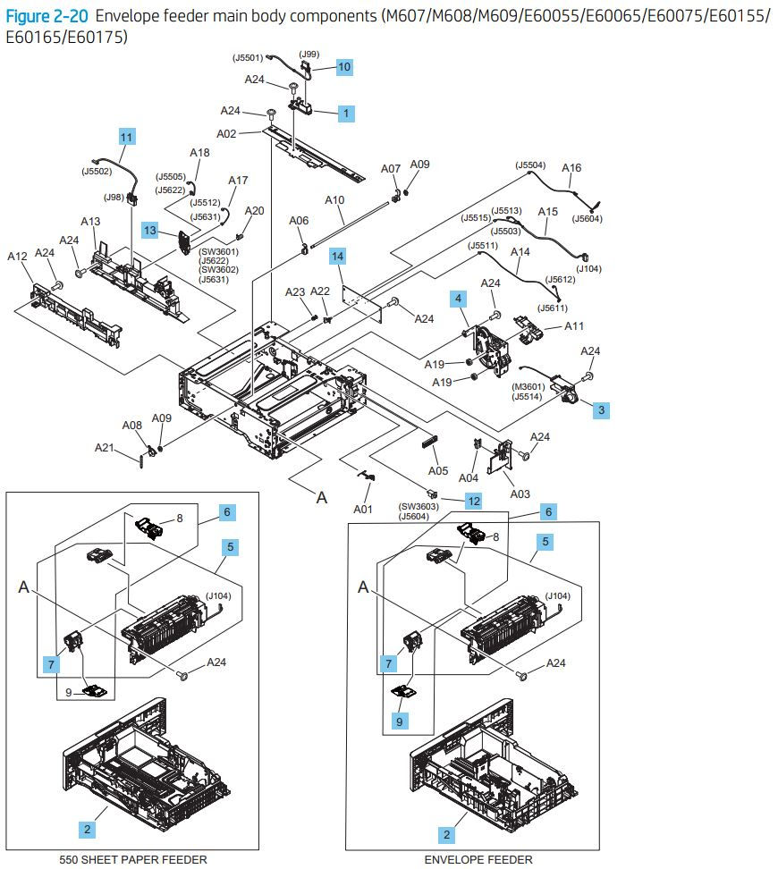 HP M610 M611 M612 E60055 E60065 E60075 E660155 E60165 E60175 Laser ...