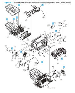 Part Diagrams-M607 M608 M609 HP Laser Printers