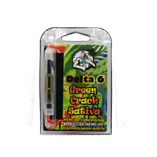 Hydro Delta 6 Green Crack Sativa - 1 Gram Cartridge | Hydrohemp