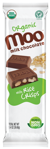 Buy 2 Packs Organic Rice Crisps & Milk Chocolate Bars | Moo Chocolates ...