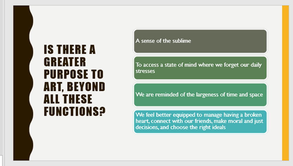 Exploring the Functions of Art – Lesson Plan and Reflections