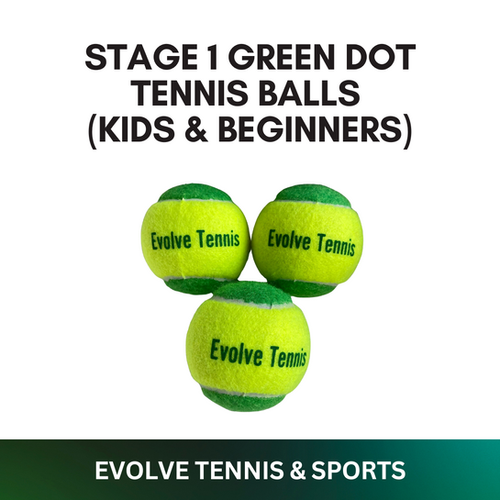 Green Dot Tennis Ball (Stage 1) | Evolve Tennis