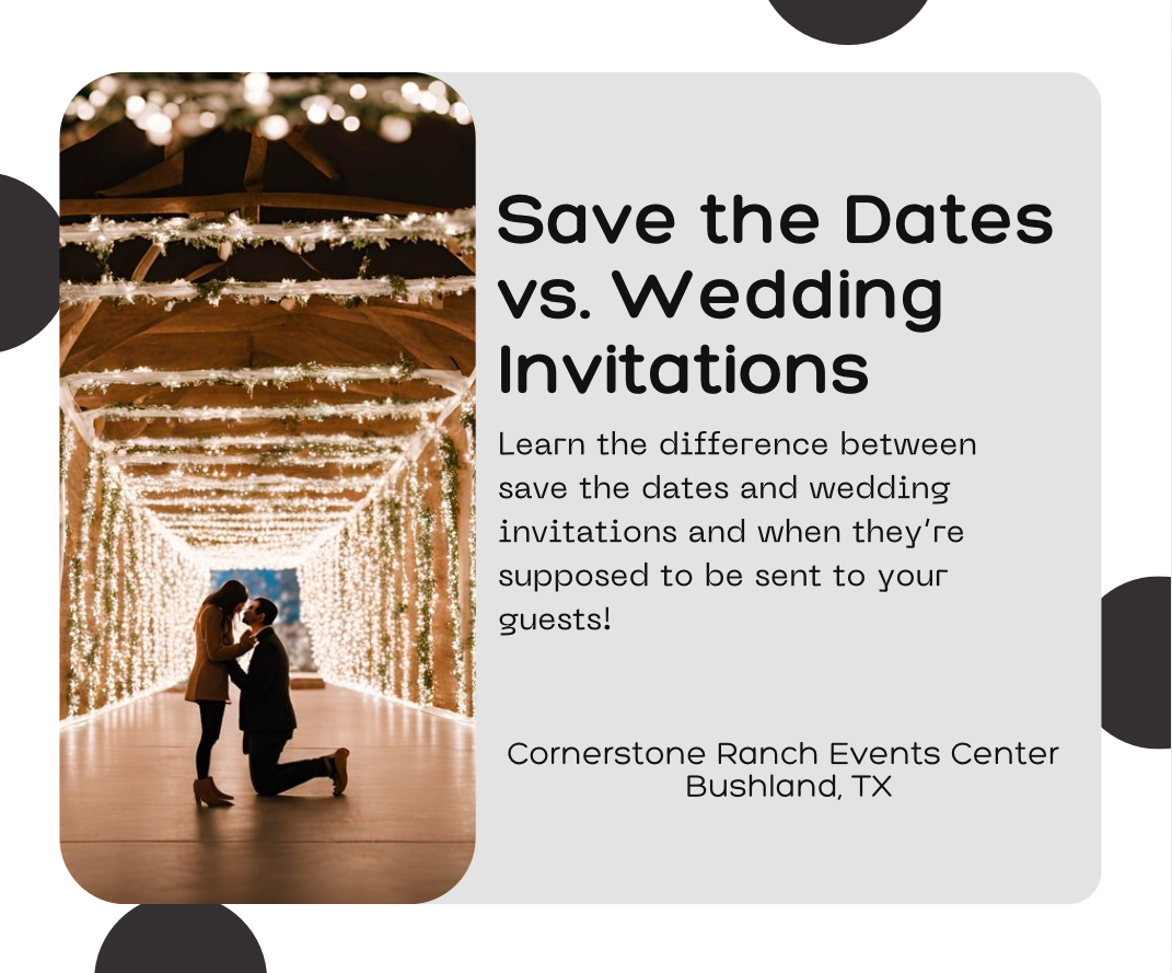 Save the Dates vs. Wedding Invitations