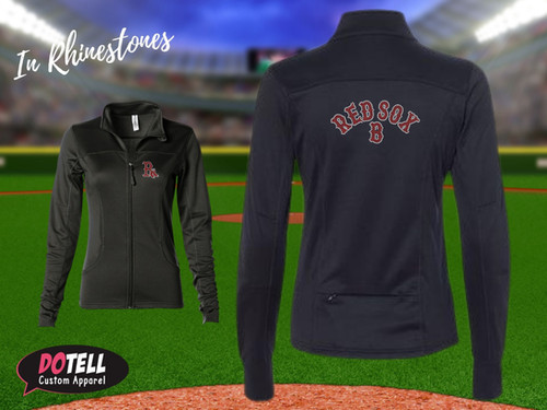 Boston Red Sox Rhinestone Jacket, Braves Bling Jacket | dotellcustom