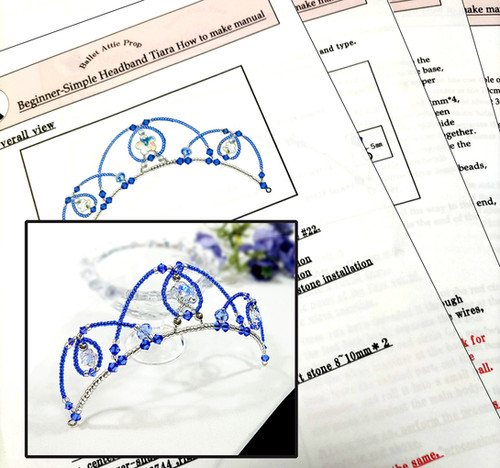 How to make Tiara Manual Beginner Lovely-Headband Tiara Manual 1-4 ...