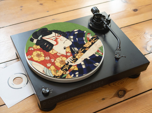 Toyohara Kunichika Japanese Samurai Portrait Record Player Turntable ...