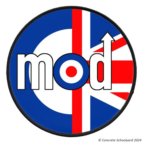 Mod Target Union Jack Flag Roundel Iron On Patch | Concrete Schoolyard