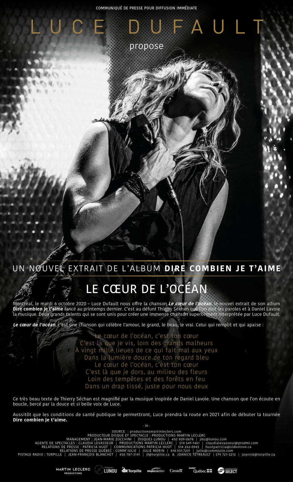 Luce Dufault | Site officiel