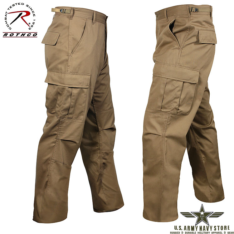 Poly/Cotton Twill BDU Pants - Coyote Brown