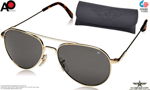 AO General Aviator / Gold / 58 / Spatula / AO SkyMaster True-Color ...