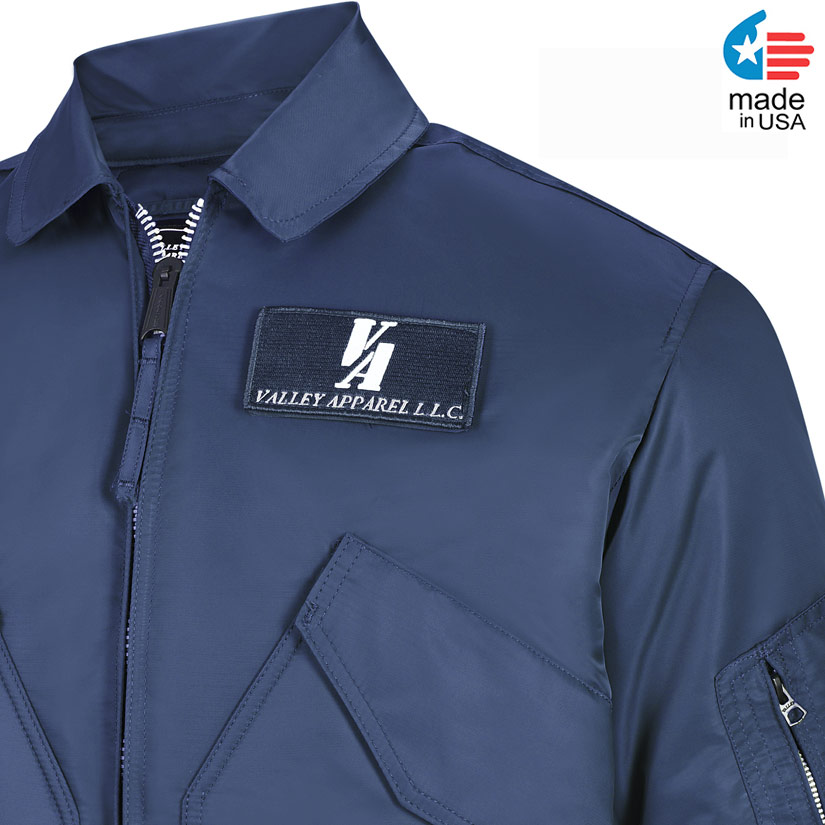 Valley Apparel CWU 45/P Flight Jacket /Made in USA/ Replica Blue