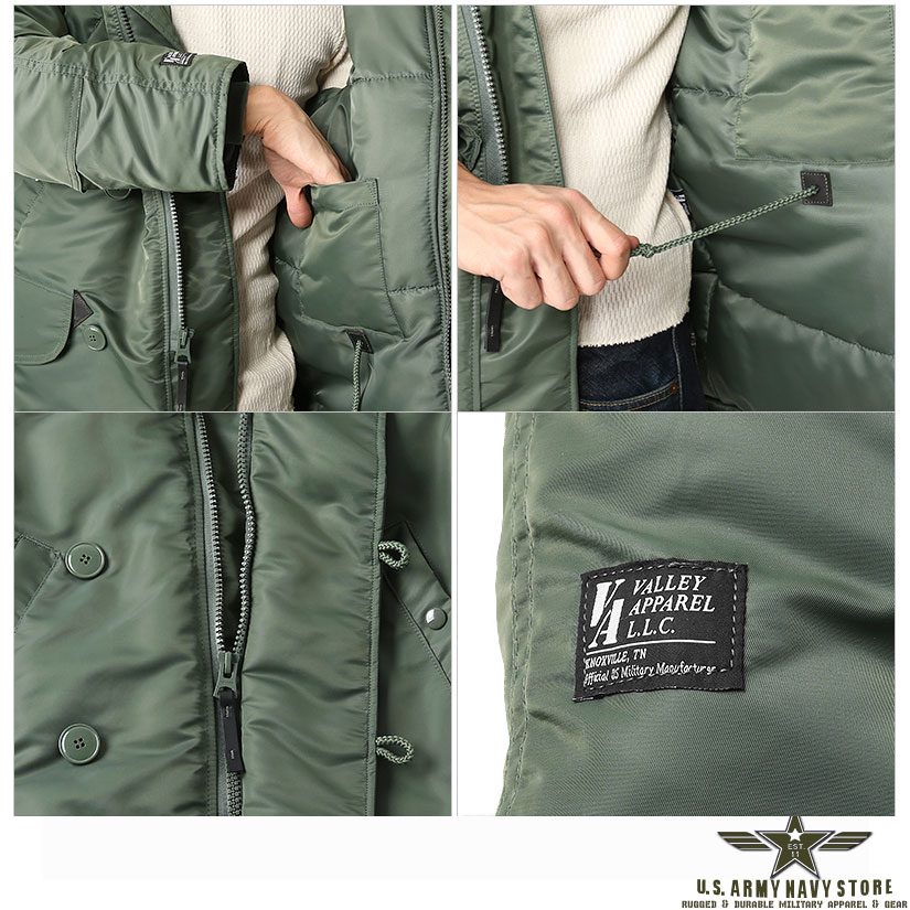 Valley Apparel N-3B Snorkel Parka / Made in USA