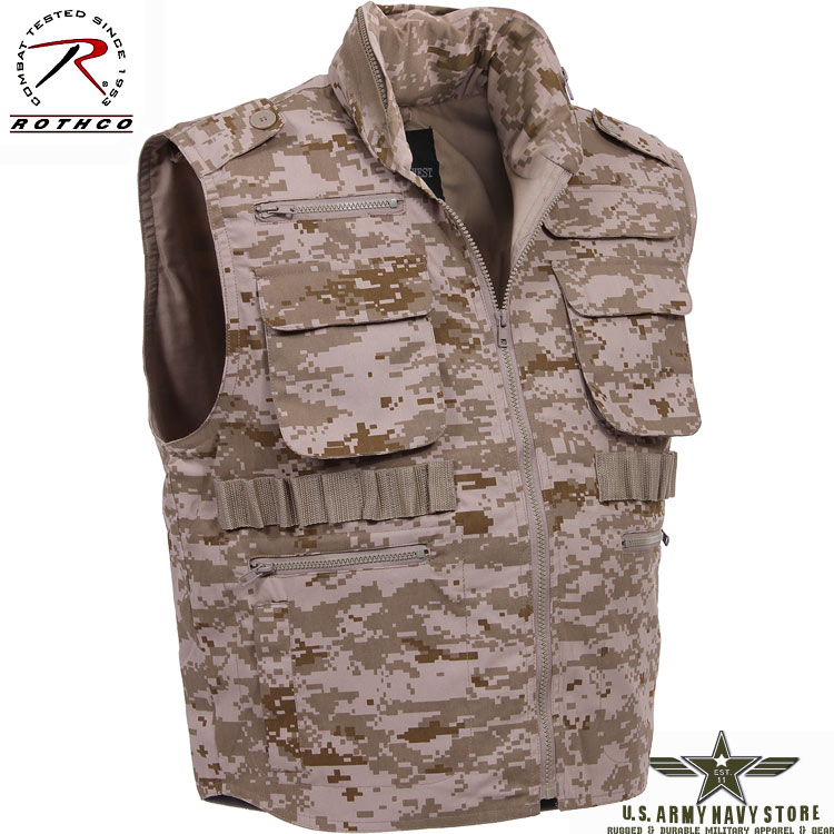 Ranger Vest w/Hood - Olive Drab, ACU Digital Camo, Black, Desert Digit