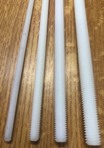 M6, M8, M10, M12 Nylon, Plastic, Studding, Threaded Bar X 1mt ...