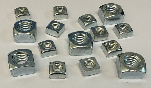 M6, M8, M10, M12, Chamfered Square Nuts, Thick Type, BZP, DIN 557 ...