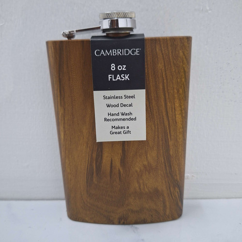 8oz Stainless Steel Flask | Solutions Giant