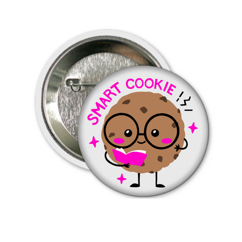 Custom 2 1/4" Smart Cookie Button | Solutions Giant