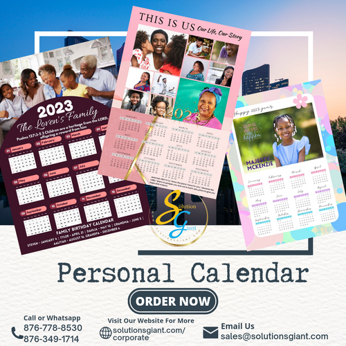 Design & Print 11"x17" Personal Calendars | Solutions Giant