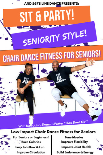 Sit & Party Chair Dance Fitness FOR SENIORS! | And 5678 Line Dance